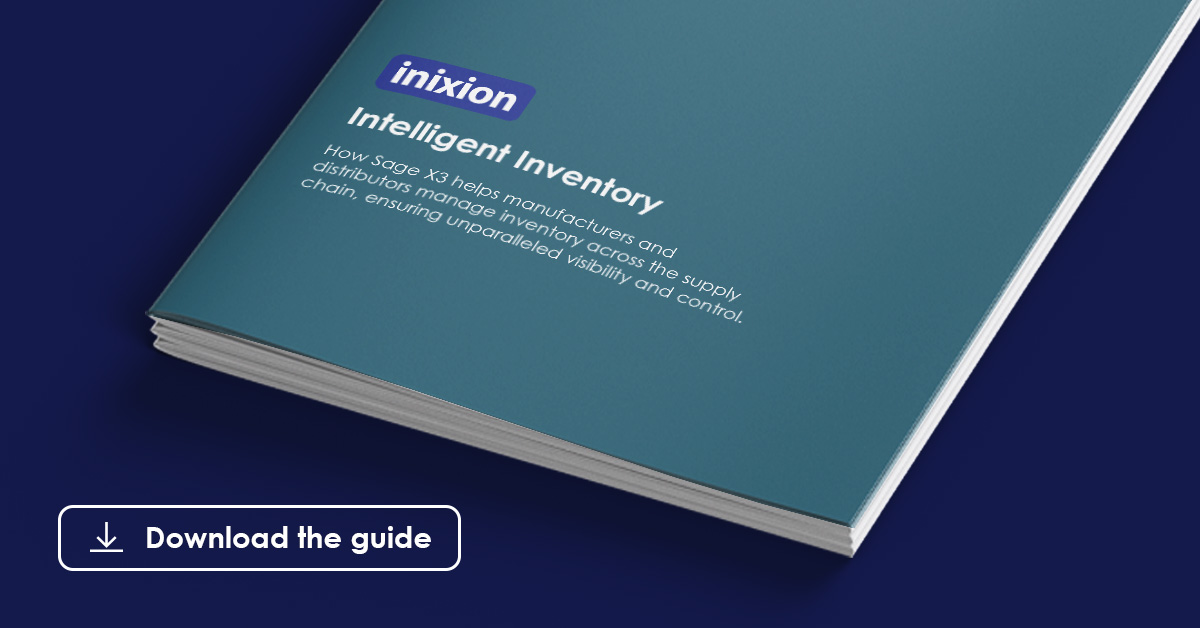 Intelligent Inventory with Sage X3 Guide | Inixion