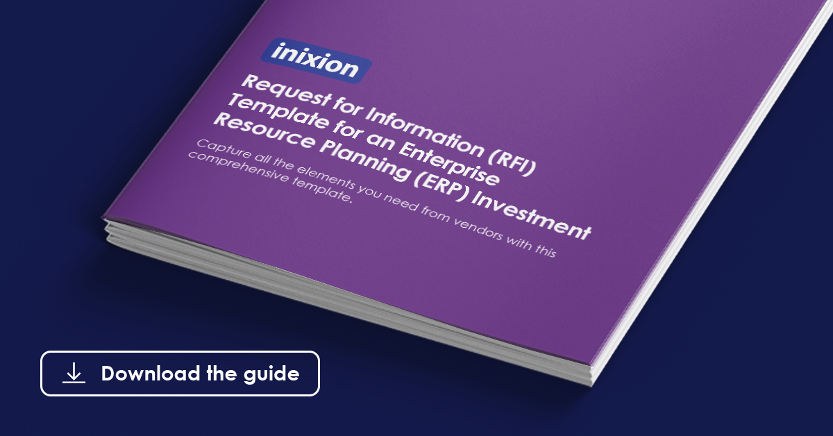 RFI Template for ERP system | Inixion